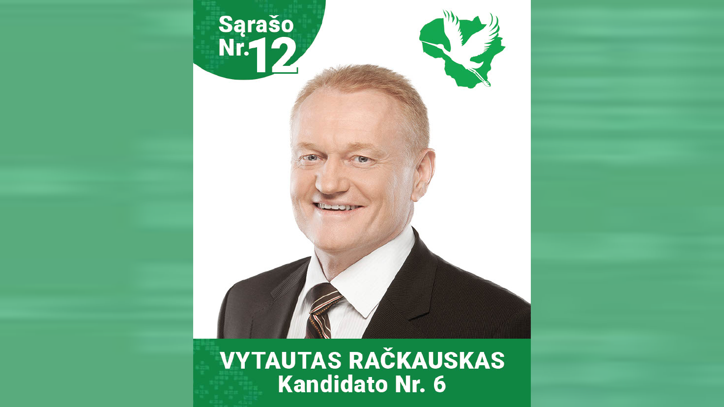 Vytautas Račkauskas – kandidatas Nr. 6 Lietuvos valstiečių ir žaliųjų ...