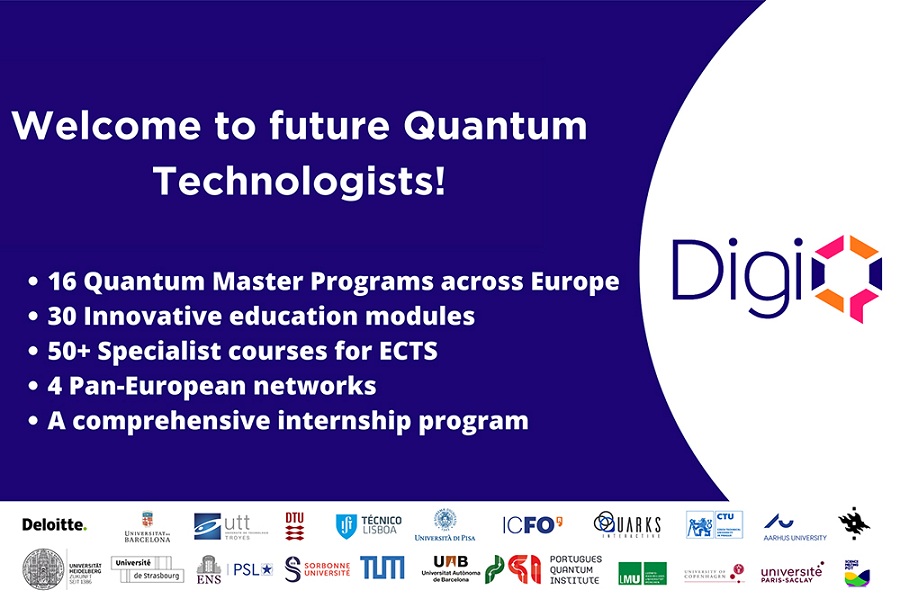 DigiQ: Skaitmeniniu būdu praturtinta Europos kvantinių technologijų ...